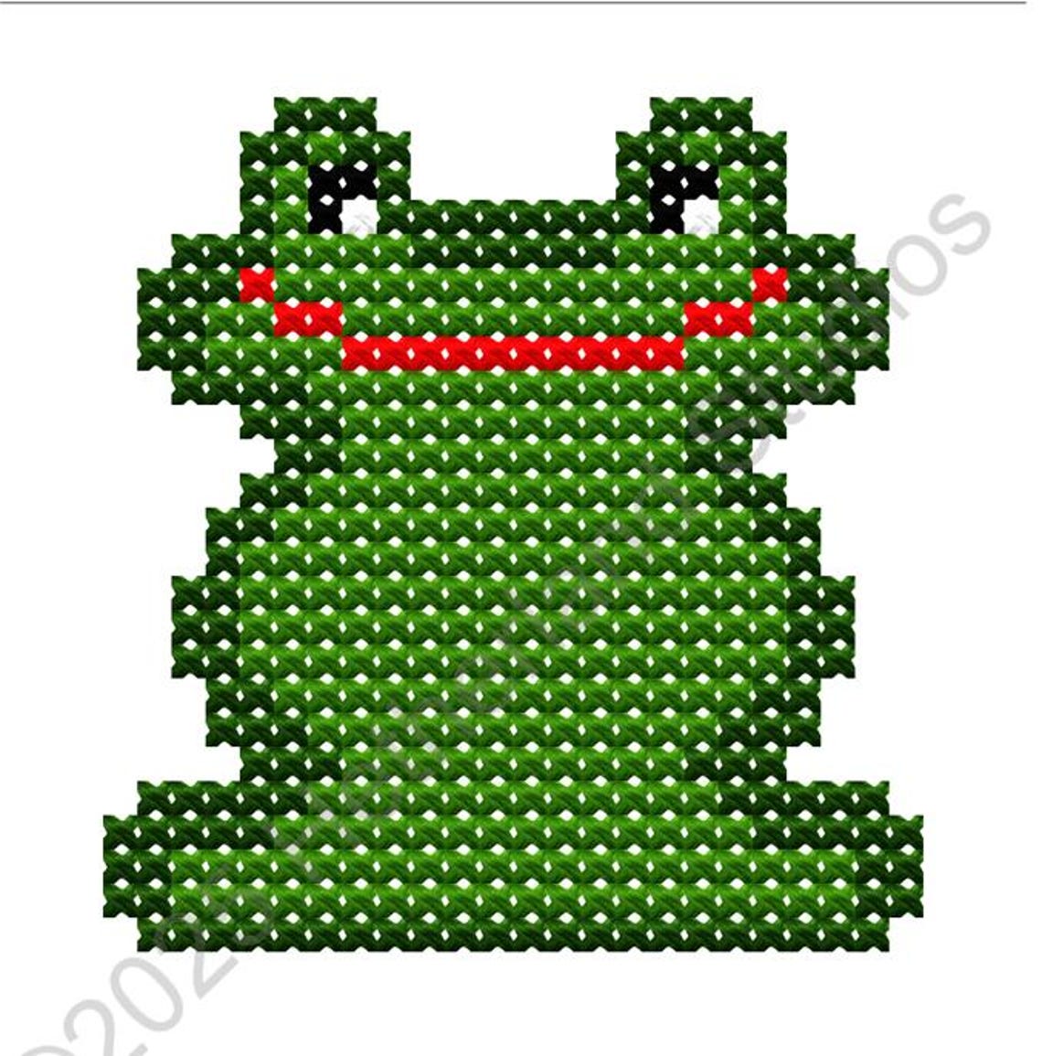 Ann's Frog Cross Stitch Pattern - Etsy