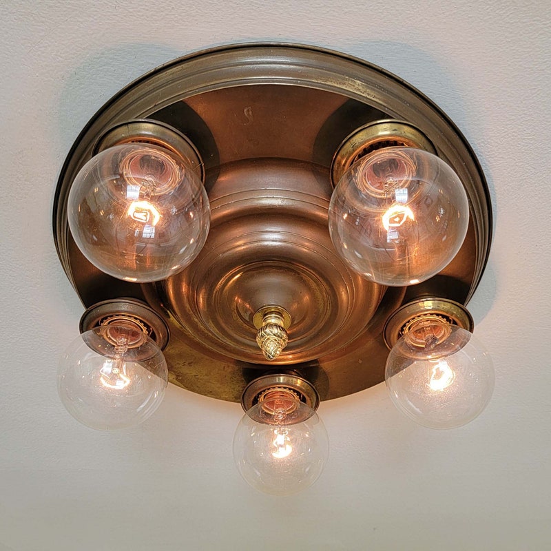 Brass Ceiling Light - Etsy