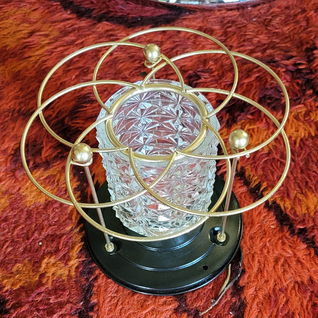 461a Vintage 50s 60s Virden Ceiling Light Lamp Fixture Midcentury Mcm ...