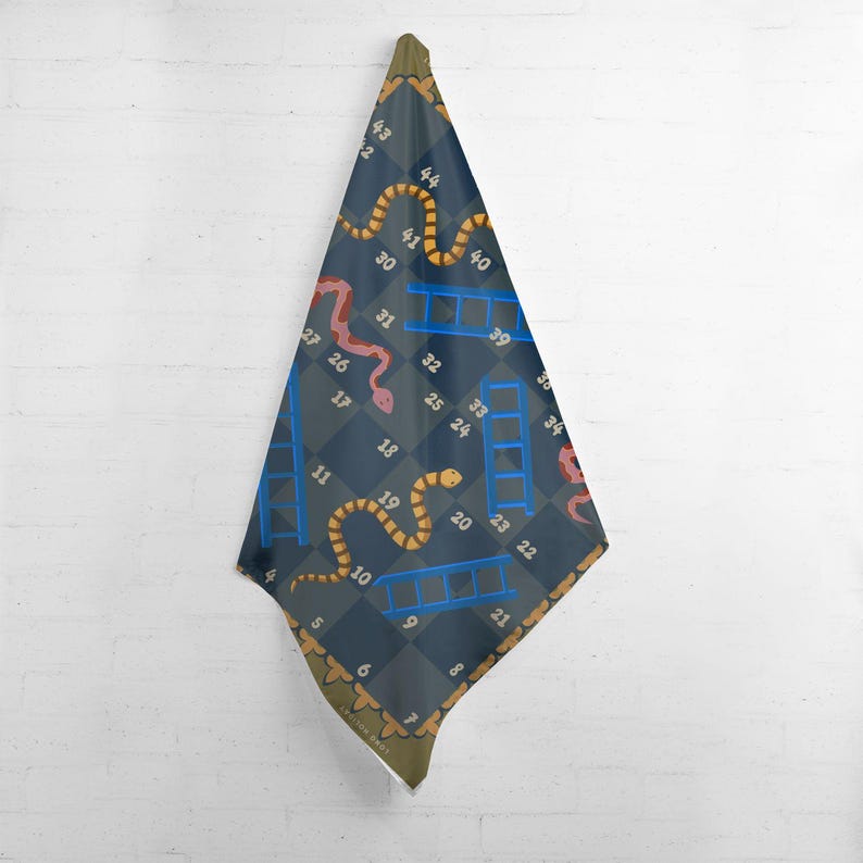 Snakes and Ladders Game Scarf - Etsy