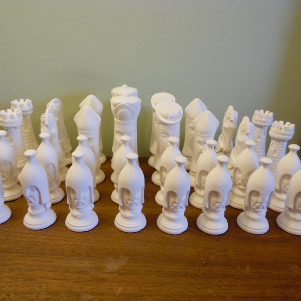 Ceramic Chess Set - Etsy