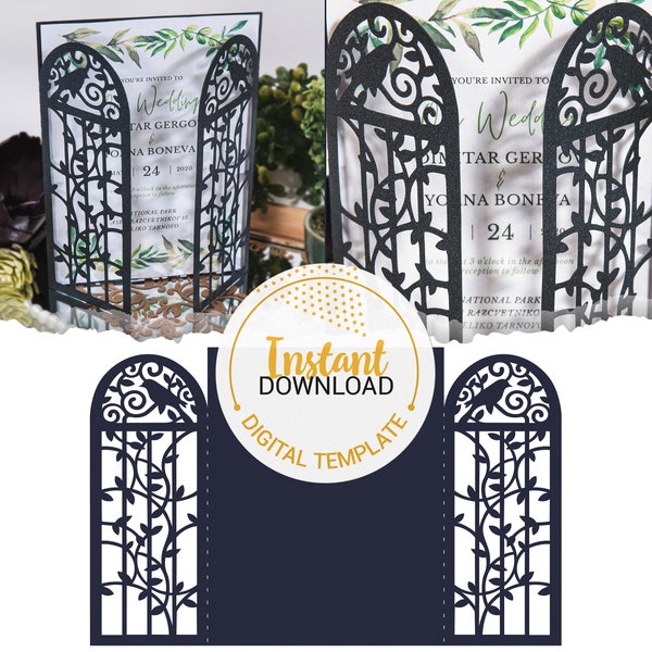 Folding Invitation - Etsy