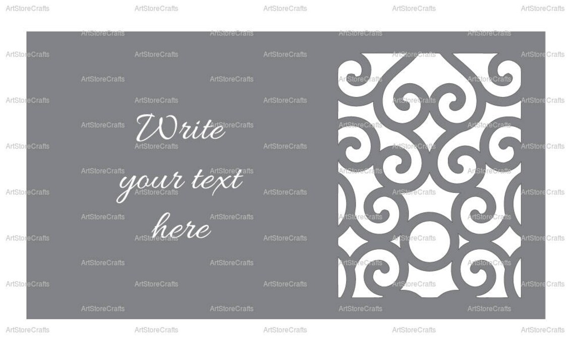 Art Business Card Template (svg, Dxf, Ai, Eps, Png) Cutting File ...