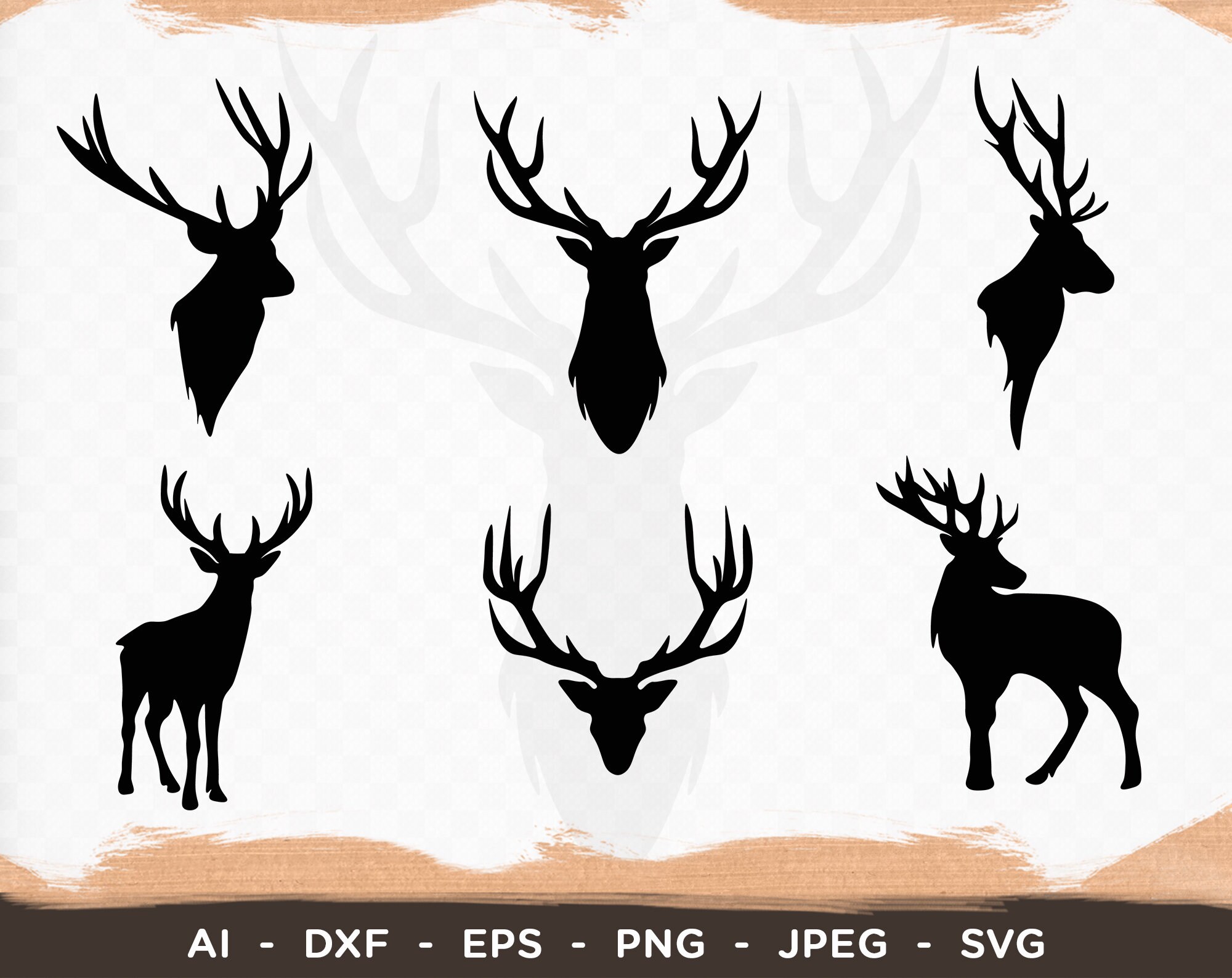 Deer & Antlers SVG Bundle | Deer SVG File | Deer Antlers Horns Download ...