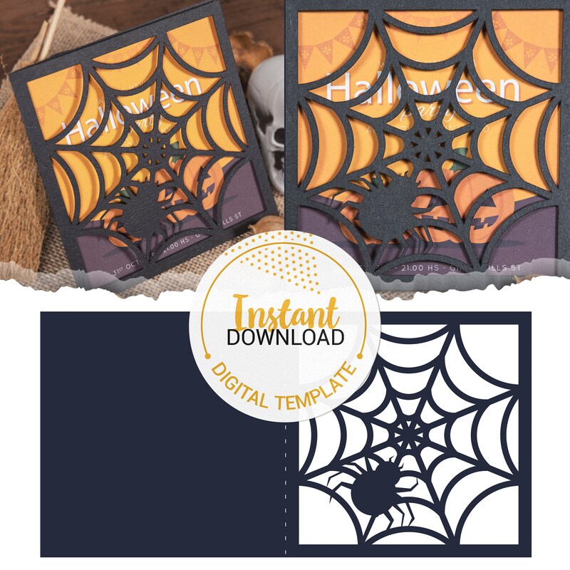 Spiderweb Wedding Invitations - Etsy