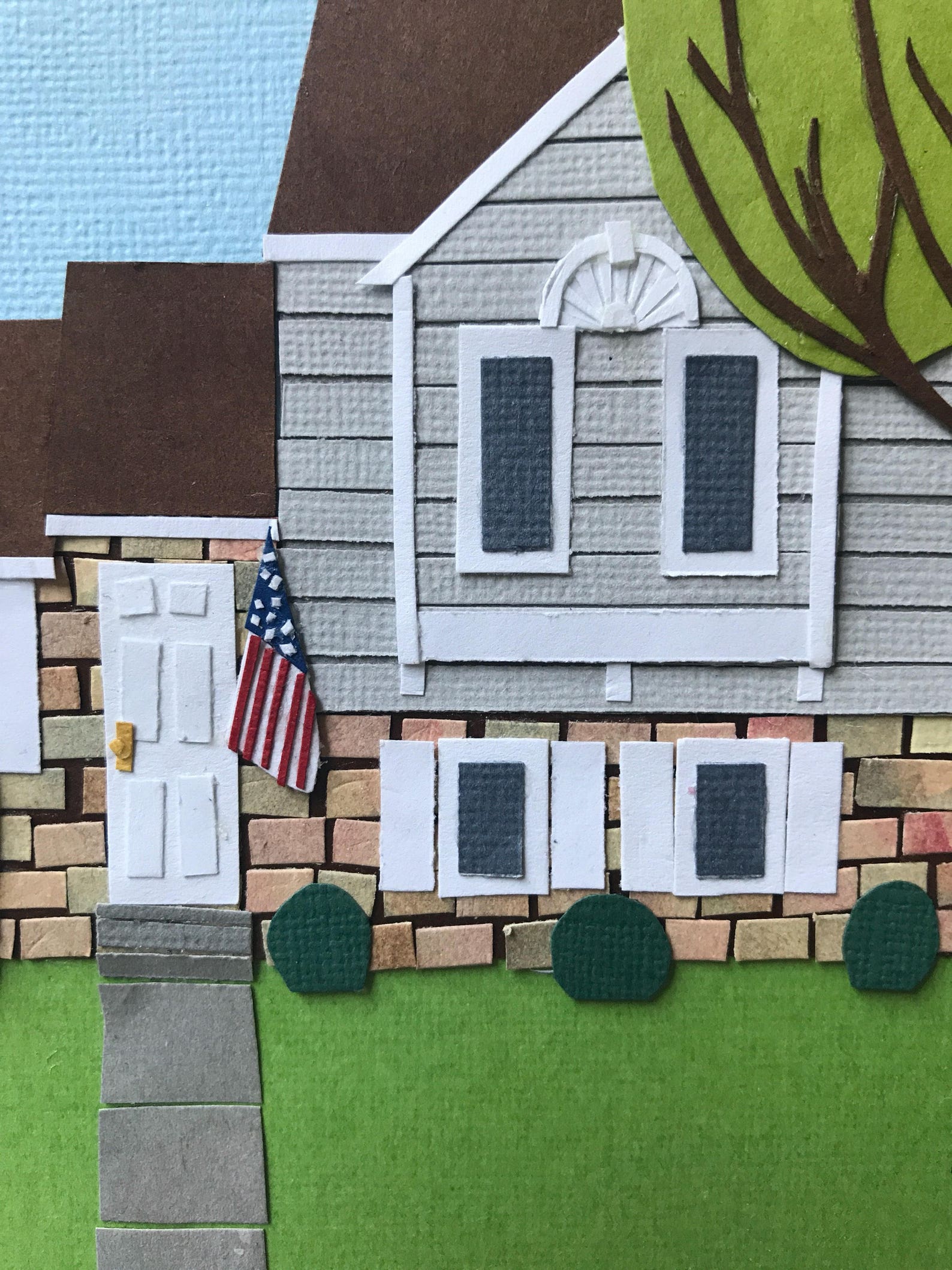 Custom House Portrait home Sweet Home Cut Paper | Etsy