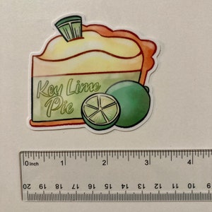 Key West Key Lime Pie Matte Vinyl Sticker | Key West Florida Vacation ...
