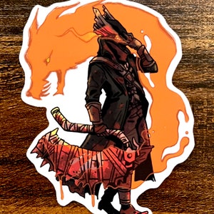 Bloodborne Hunter Sticker | Matte Waterproof Decal | Dark Souls Video ...