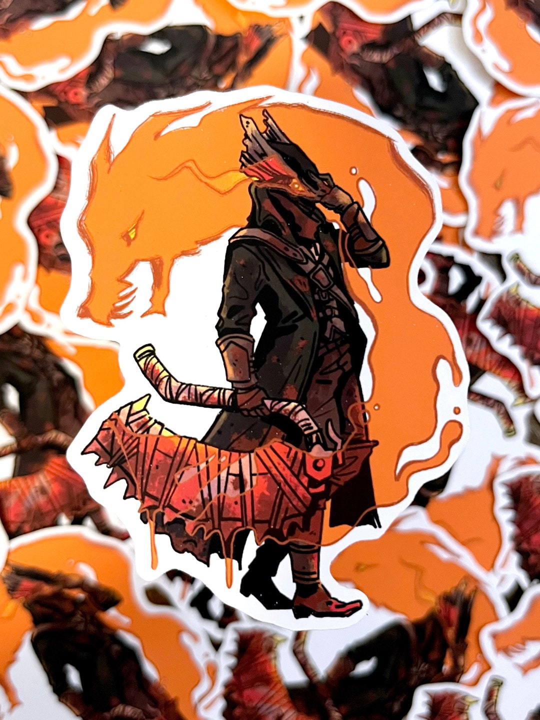 Bloodborne Hunter Sticker | Matte Waterproof Decal | Dark Souls Video ...