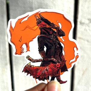 Bloodborne Hunter Sticker | Matte Waterproof Decal | Dark Souls Video ...