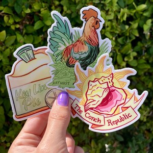 Key West Key Lime Pie Matte Vinyl Sticker | Key West Florida Vacation ...