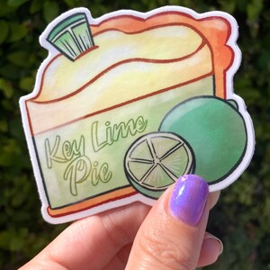 Key West Key Lime Pie Matte Vinyl Sticker | Key West Florida Vacation ...