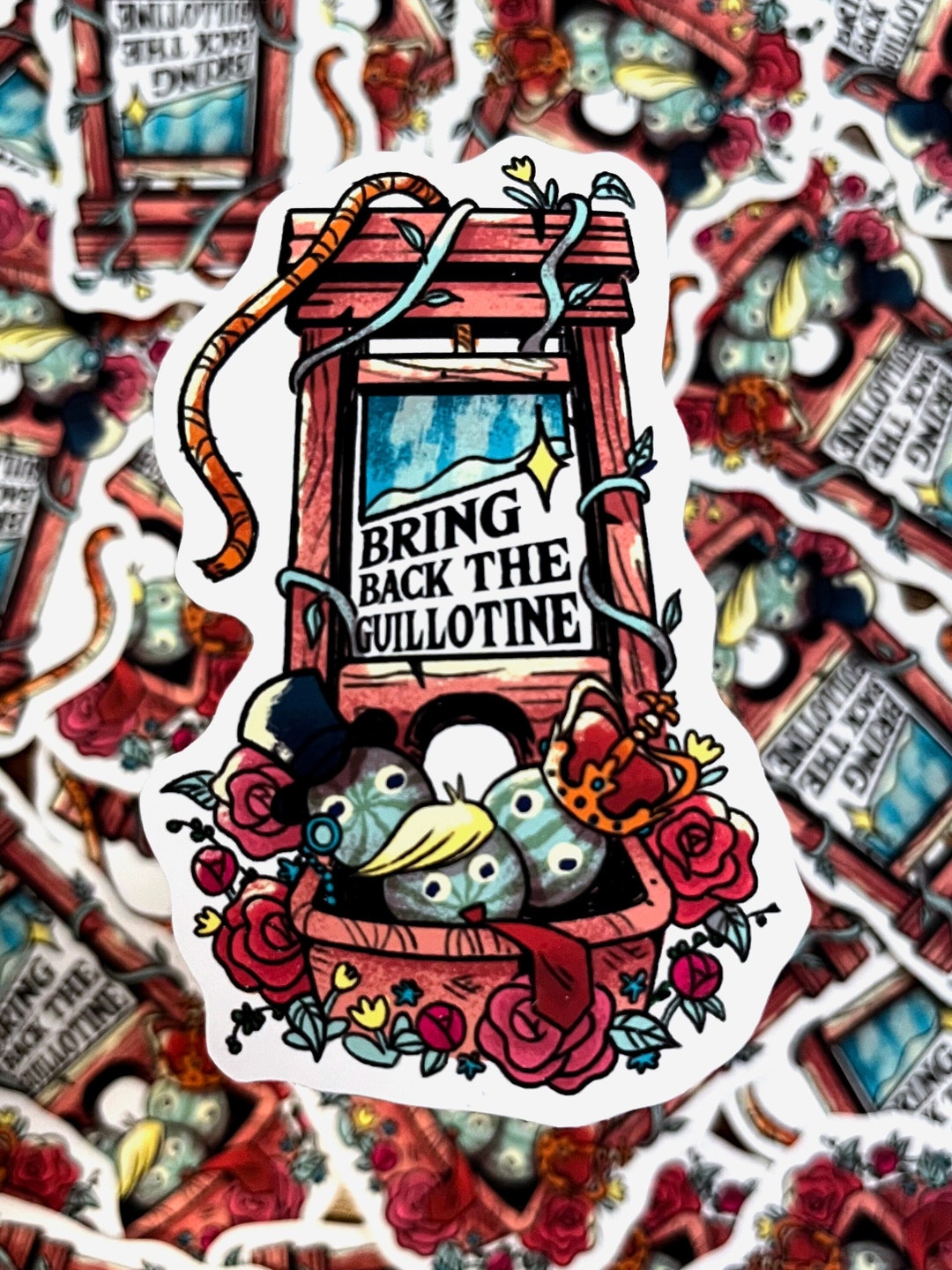 Bring Back the Guillotine Sticker Matte Water Resistant - Etsy