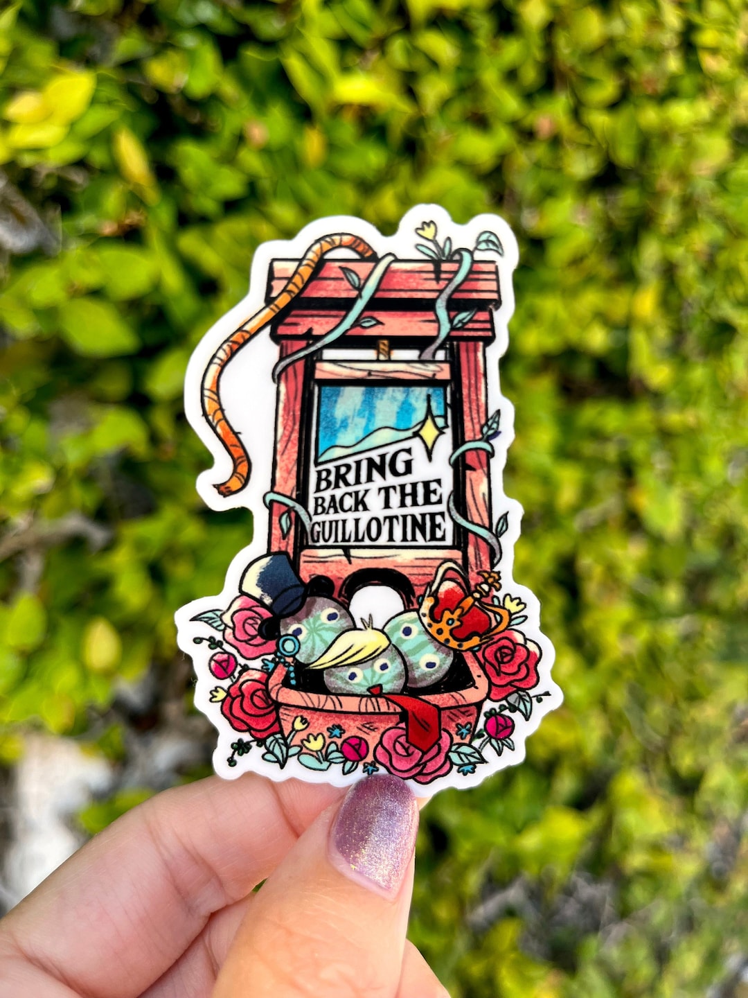 Bring Back the Guillotine Sticker | Matte Vinyl Weatherproof Decal ...