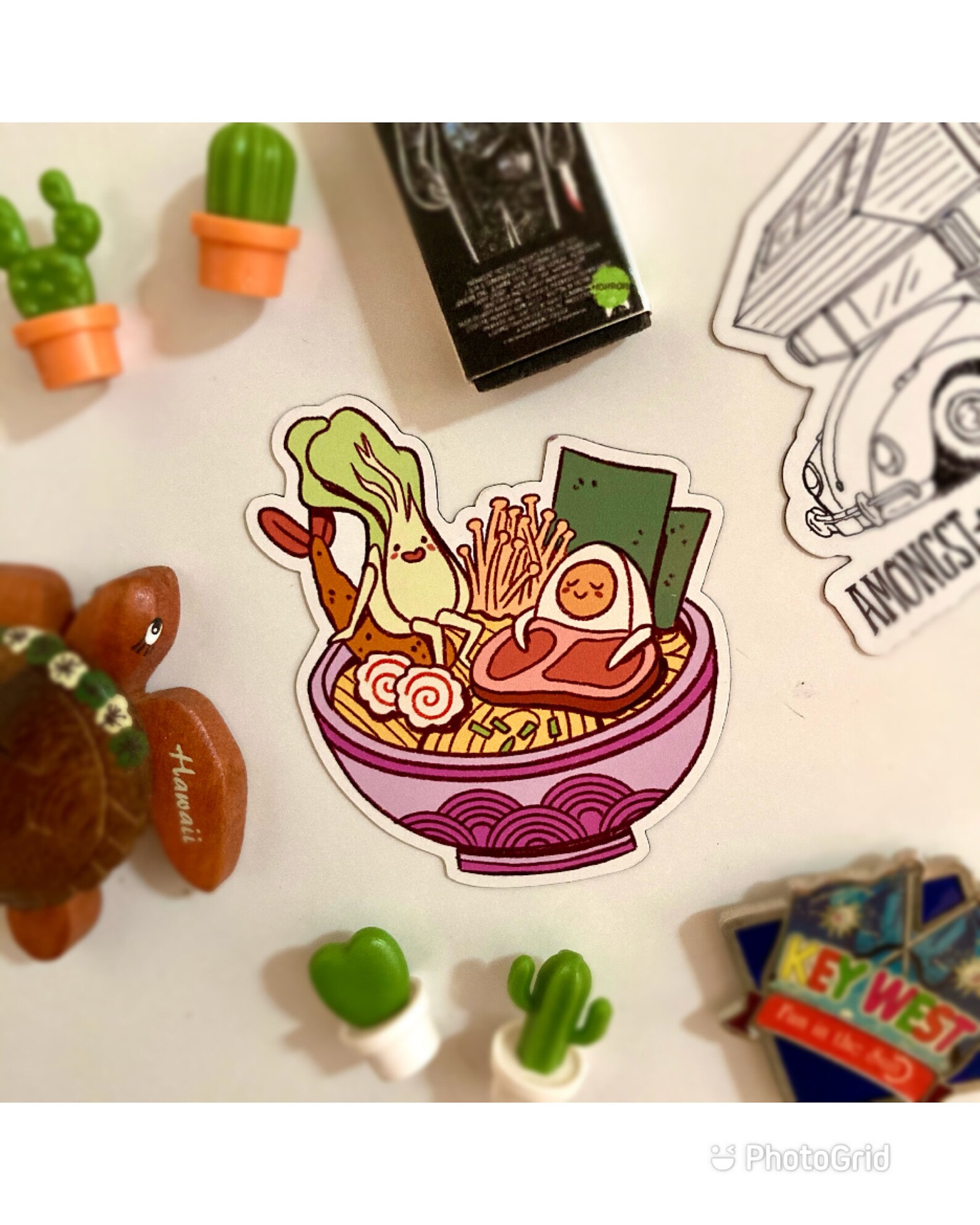 Cute Happy Ramen Magnet | Ramen Soup Refrigerator Decal | Cute Foodie ...
