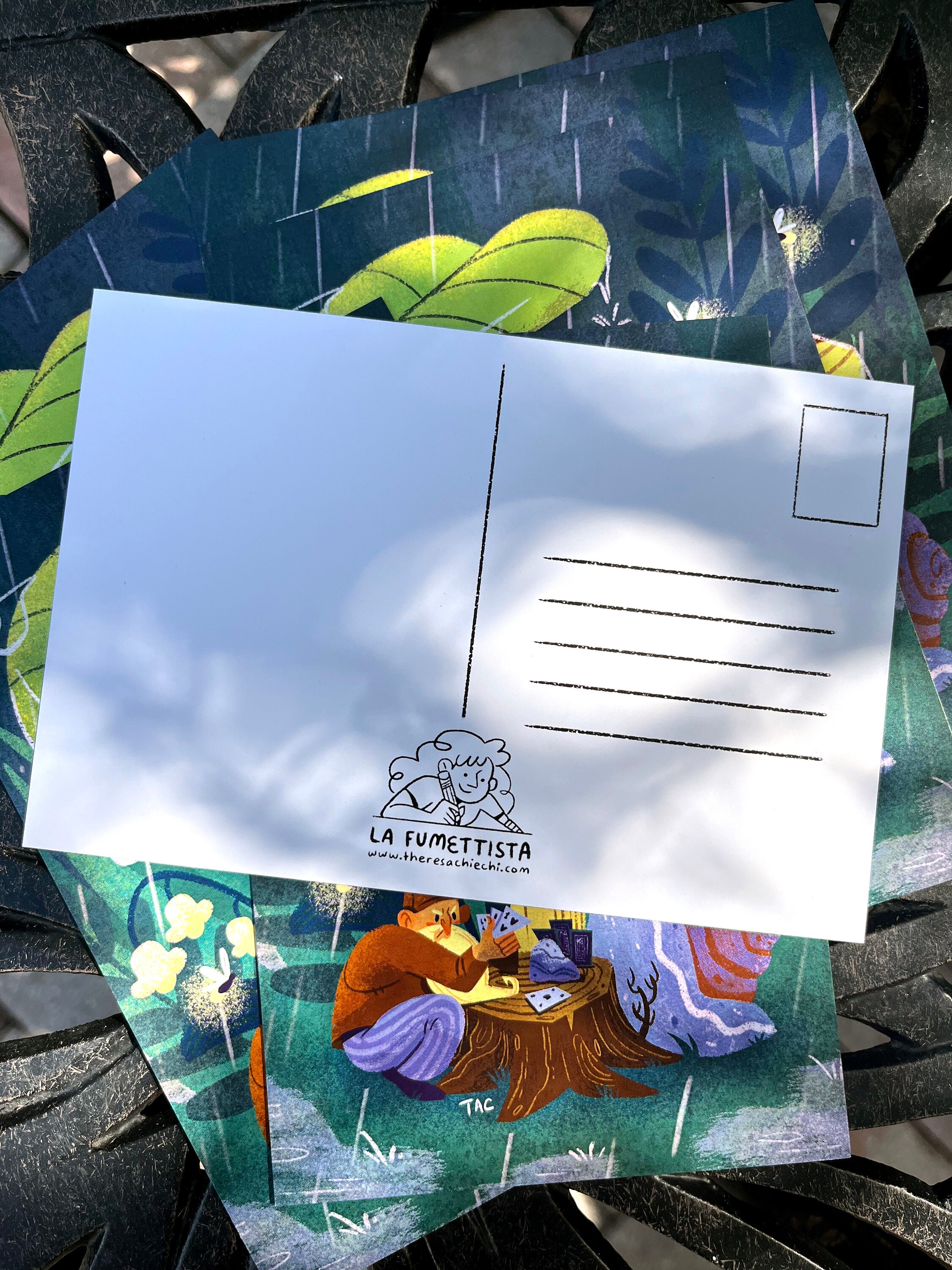 Gnome Art Print Postcard | Gnome Snail Cute Woodland Forest Scene Gnome ...