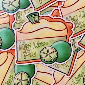 Key West Key Lime Pie Matte Vinyl Sticker | Key West Florida Vacation ...