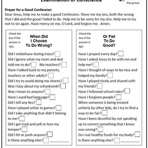 My Steps to Confession, With Examination of Conscience and Act of ...