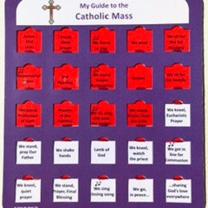 Catholic Mass Guide, With Pull-down Red Window Sliders, Order of the ...