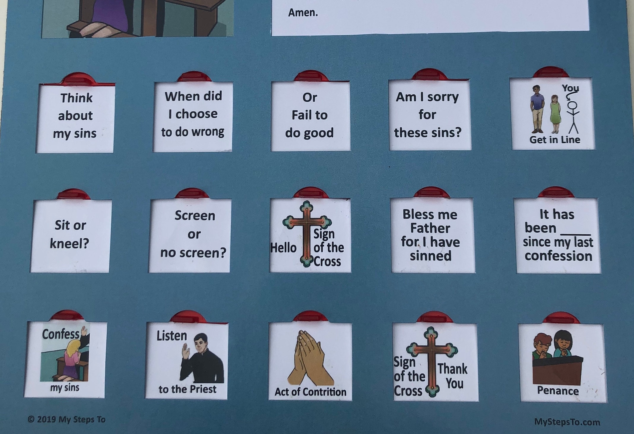 My Steps to Confession With Examination of Conscience and Act - Etsy