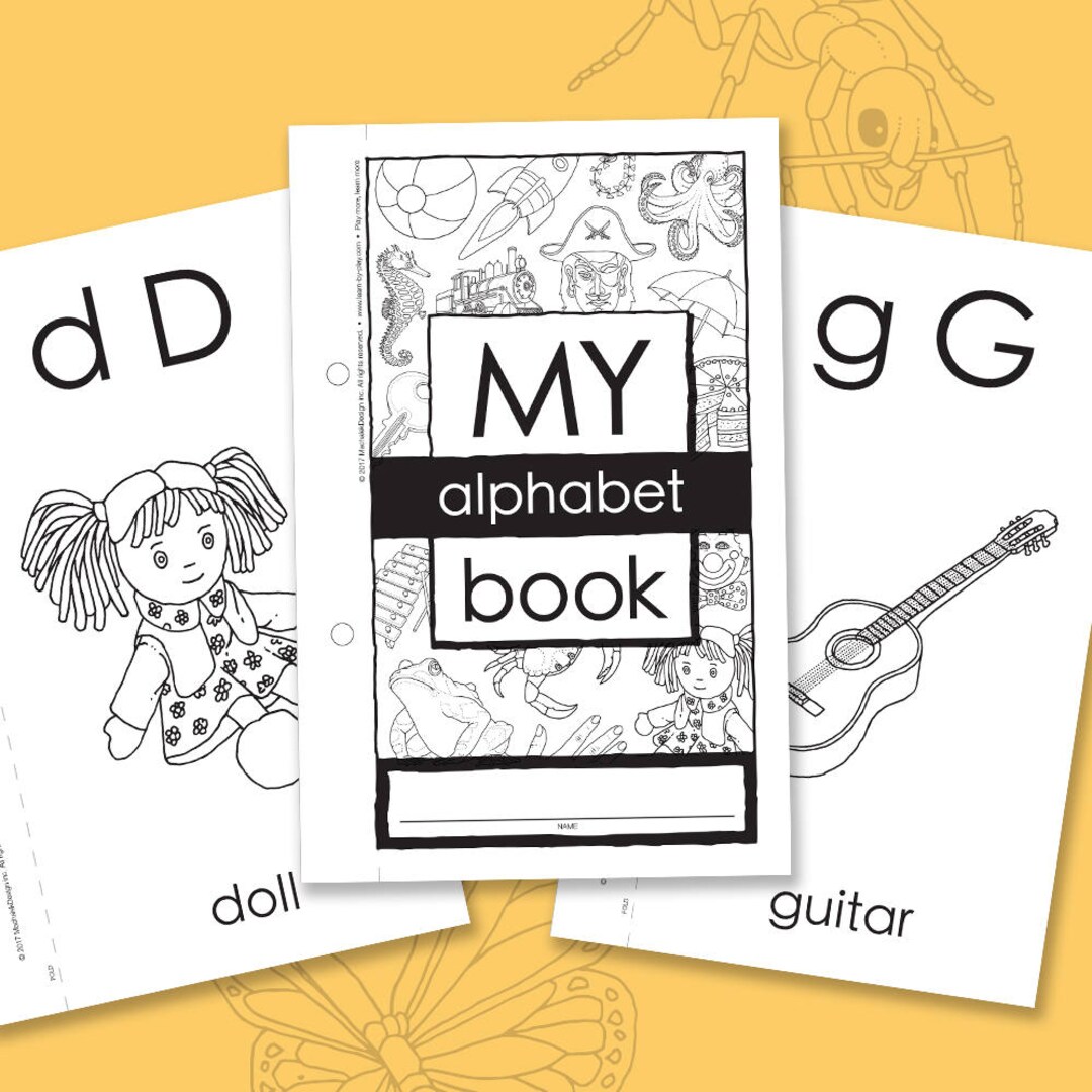 Mi libro del alfabeto: actividad para aprender el alfabeto y colorear ...