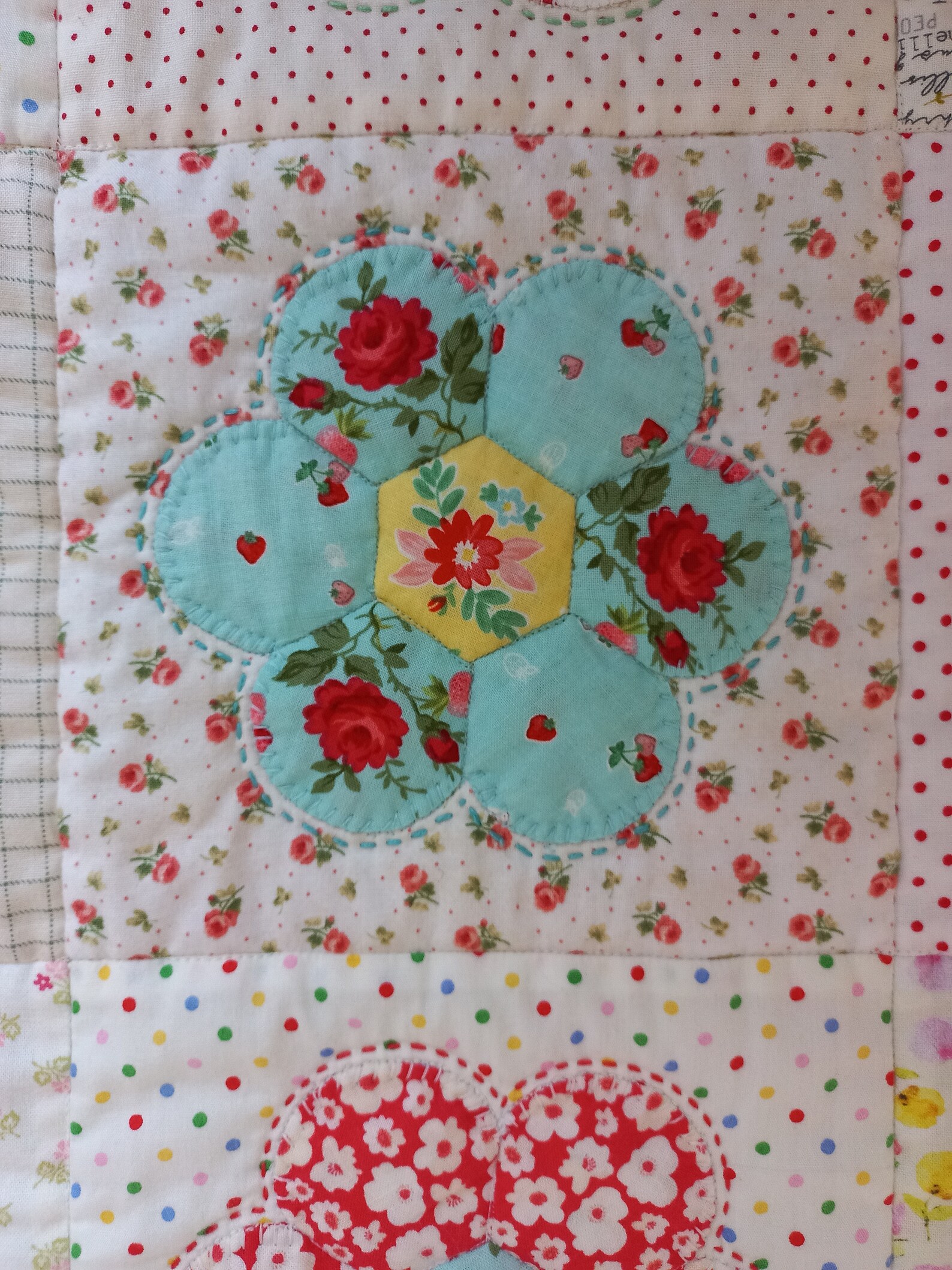 Flower Quilt Handmade Patchwork Quilt Modern Big Size Quilt - Etsy