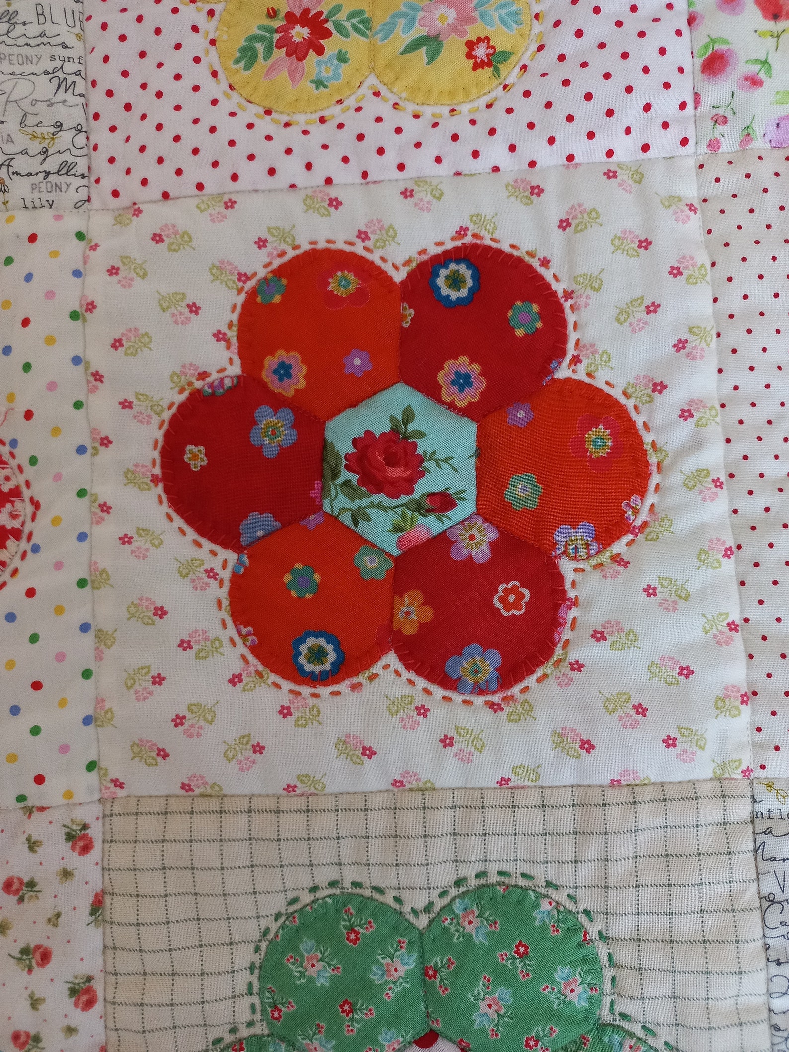 Flower Quilt Handmade Patchwork Quilt Modern Big Size Quilt - Etsy