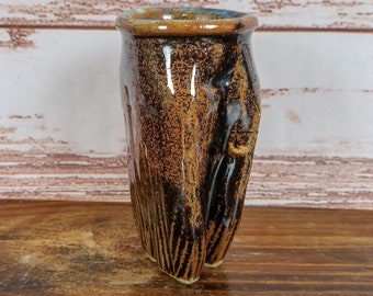 Glazed pottery vase | Etsy