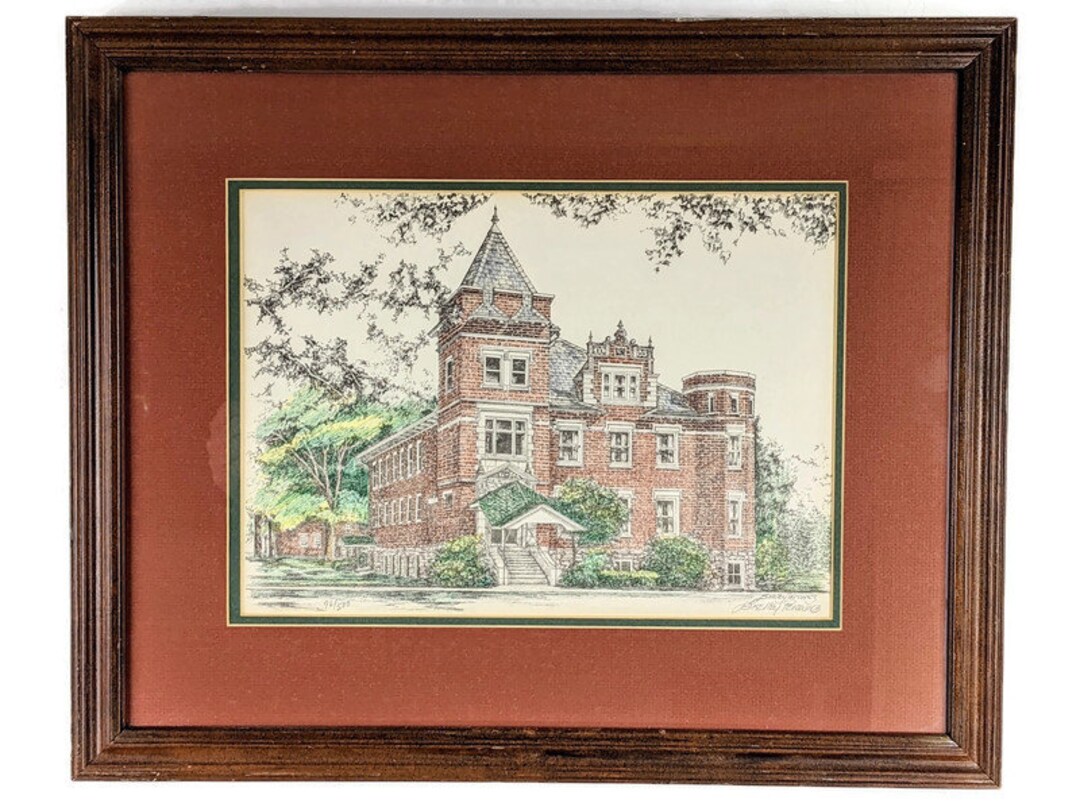 Joyce Kelly Perowicz "old Union" Limited Edition Hand Colored Framed ...