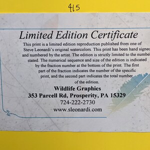 Steve Leonardi Limited Edition Framed Lithograph of Cardinals #53/500 ...