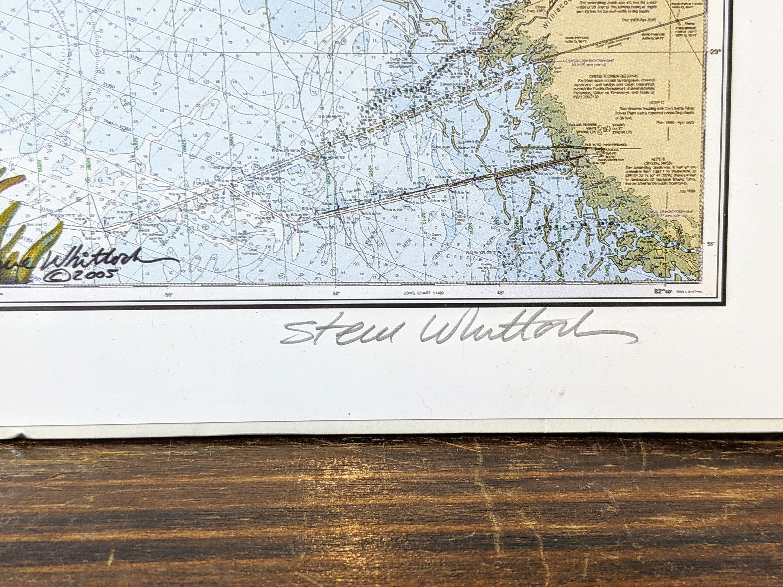 Steve Whitlock Signed Fishing Map crystal River to - Etsy