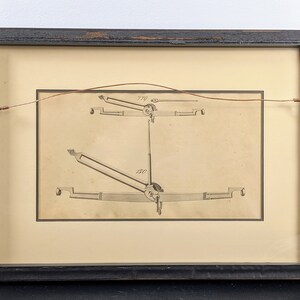 Antique Scientific Technical Drawing of Scales - 2 Sided Drawing - Etsy
