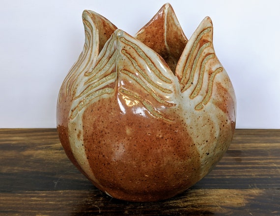 Doris Fredericks Studio Pottery Lotus Vase | Etsy