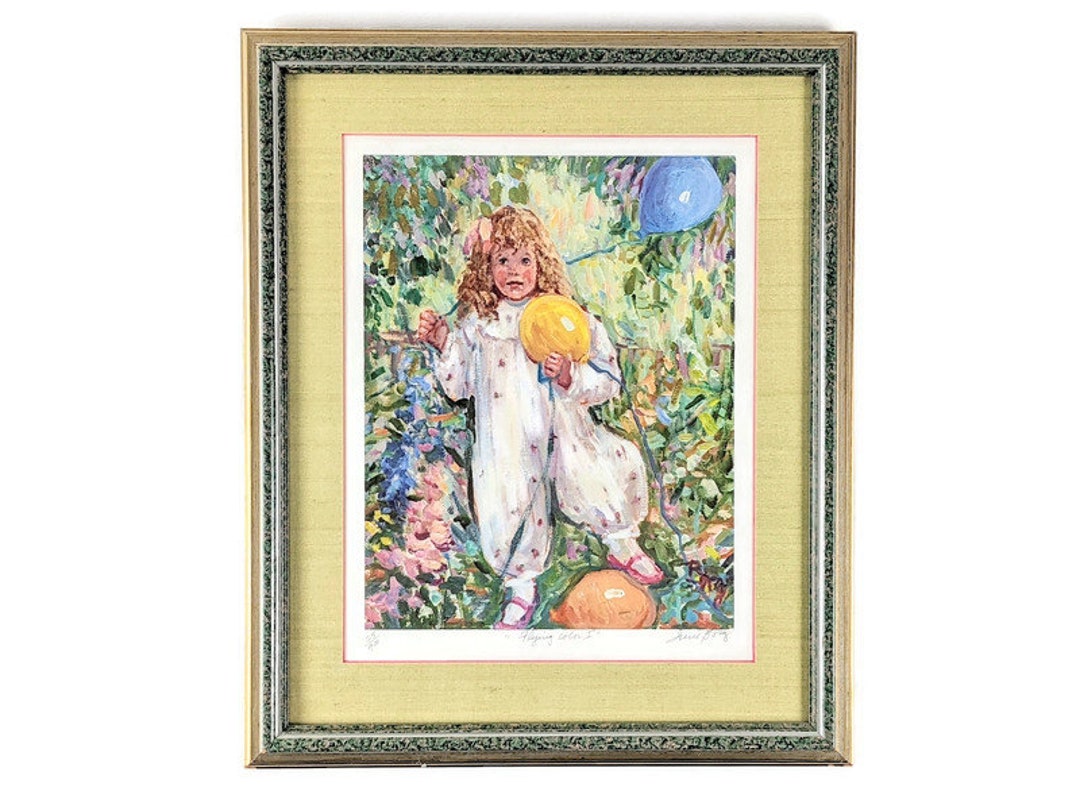 Irene Borg "flying Colors I" Limited Edition Framed Lithograph #25/900 ...
