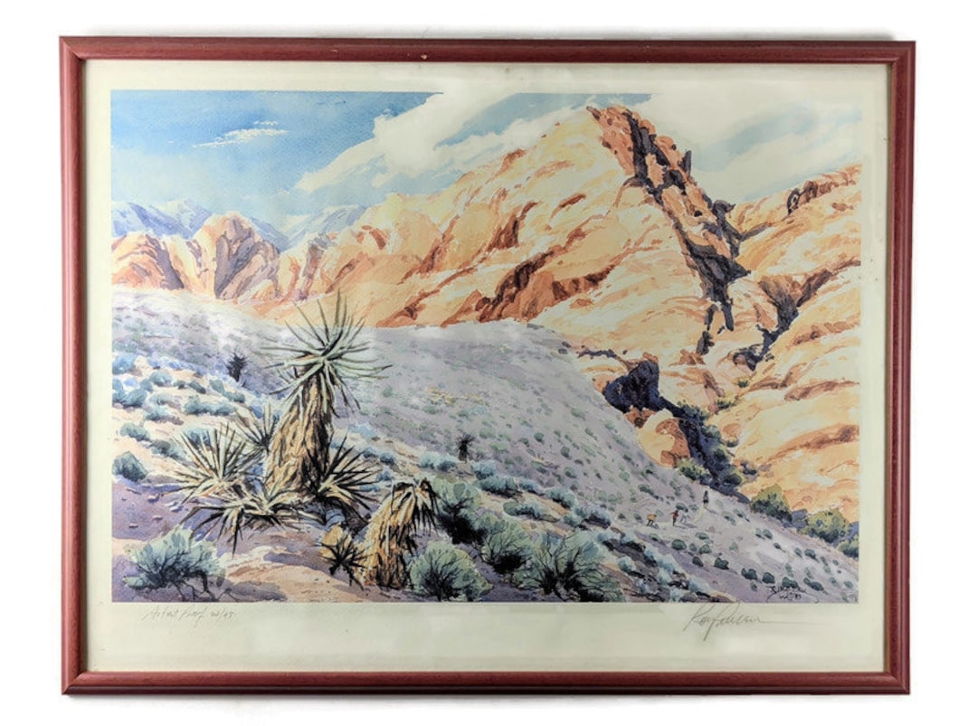 Roy Purcell Artist Proof Limited Edition Framed Landscape Lithograph ...