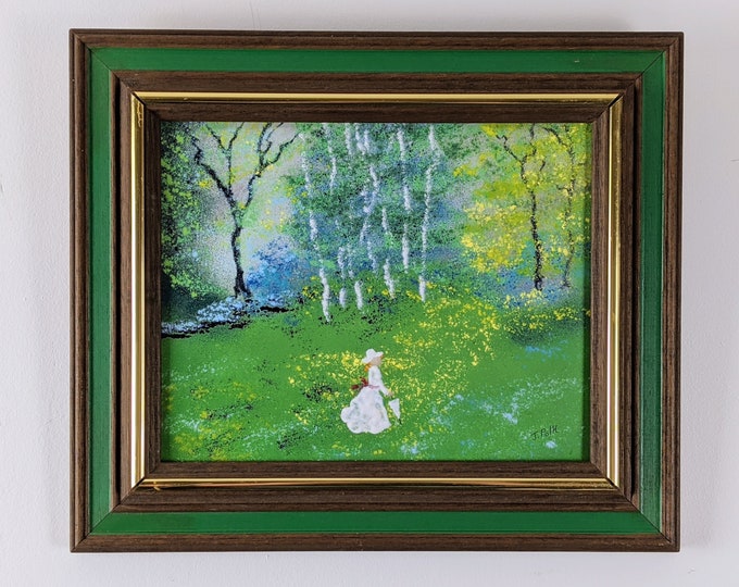 J Polk Impressionist Enamel Painting on Copper - Etsy