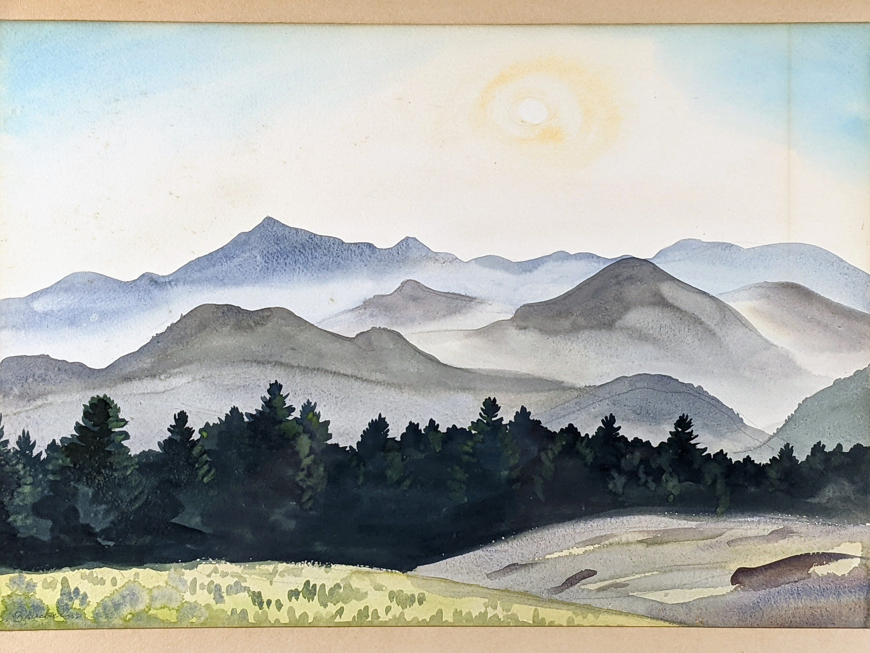 Edmund Brucker Original Landscape Watercolor Painting - Etsy