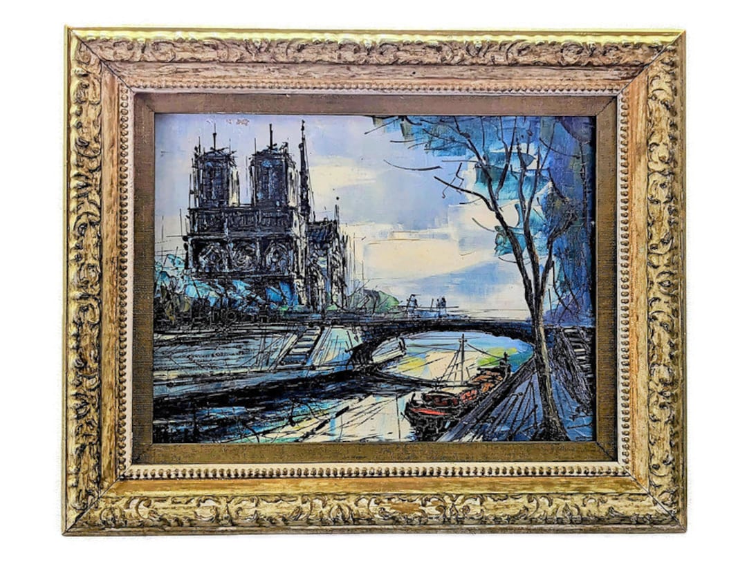 Ral Minell Vintage Abstract European Landscape Oil Painting - Etsy