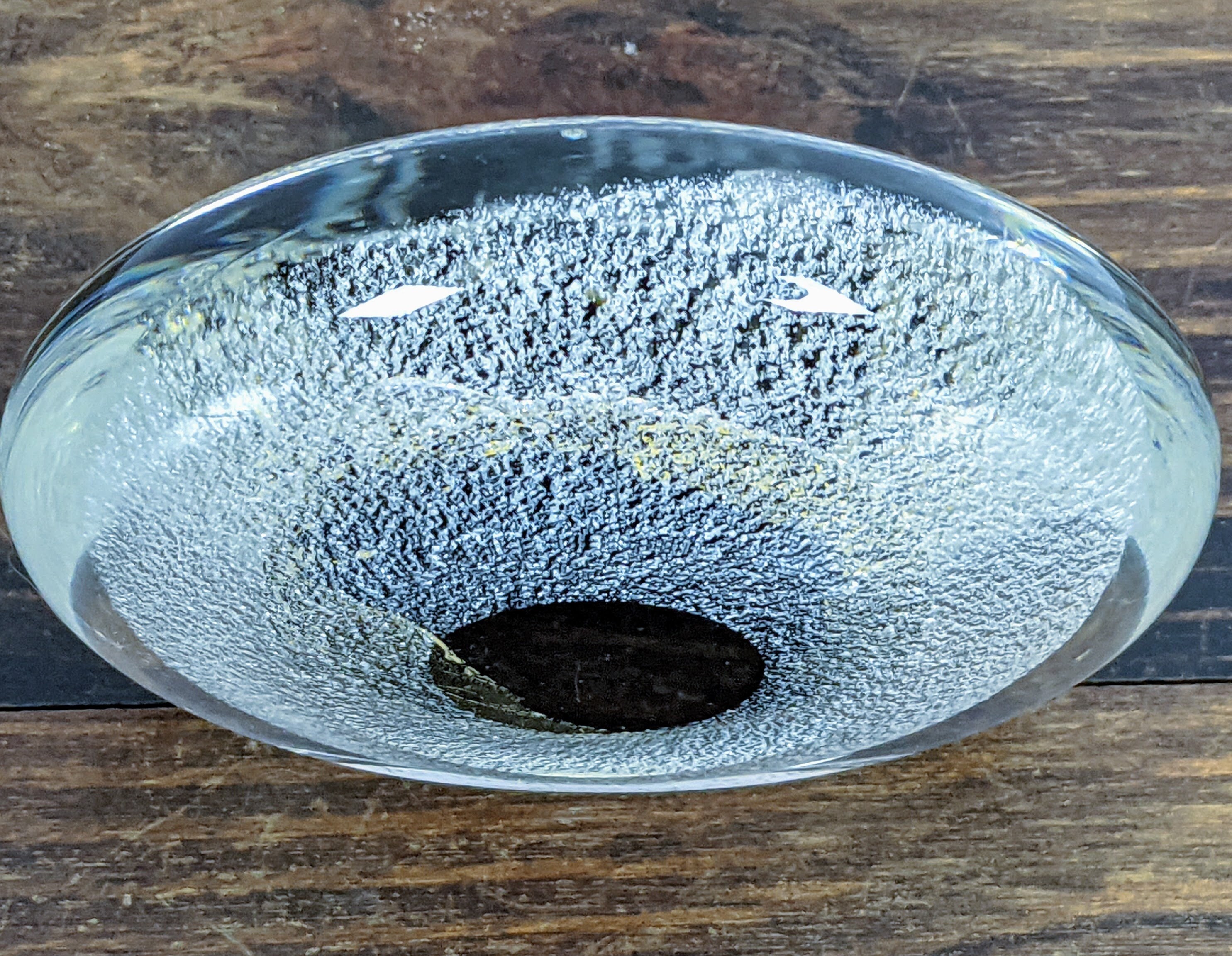 Art Objects Art & Collectibles Art Glass Disc Paperweight Sculpture ...