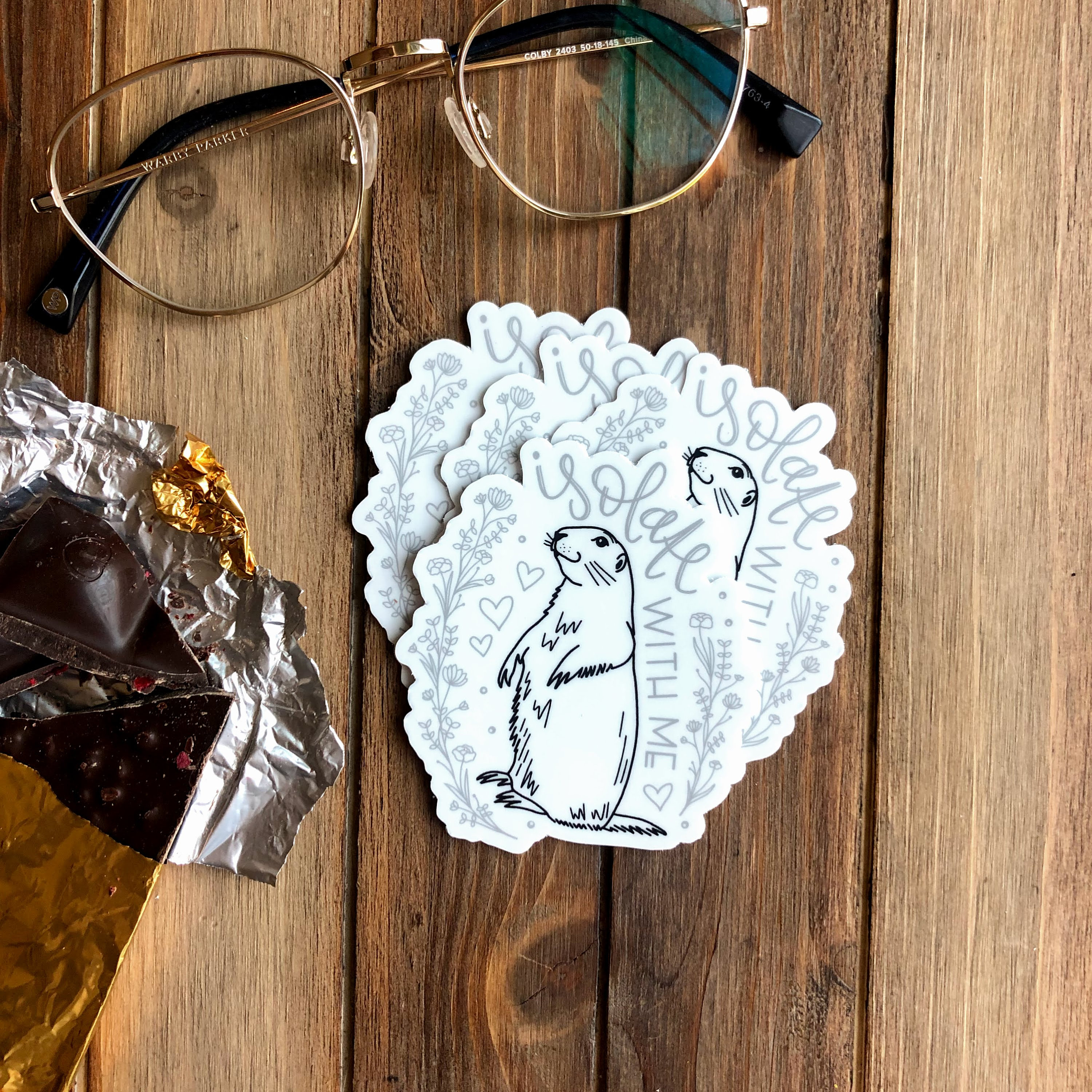 Isolate With Me / Vinyl Sticker / Inspirational Quote / Laptop | Etsy