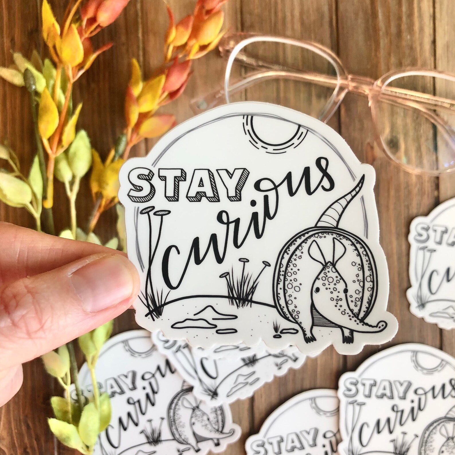 Stay Curious / Vinyl Sticker / Inspirational Quote / Laptop Sticker ...