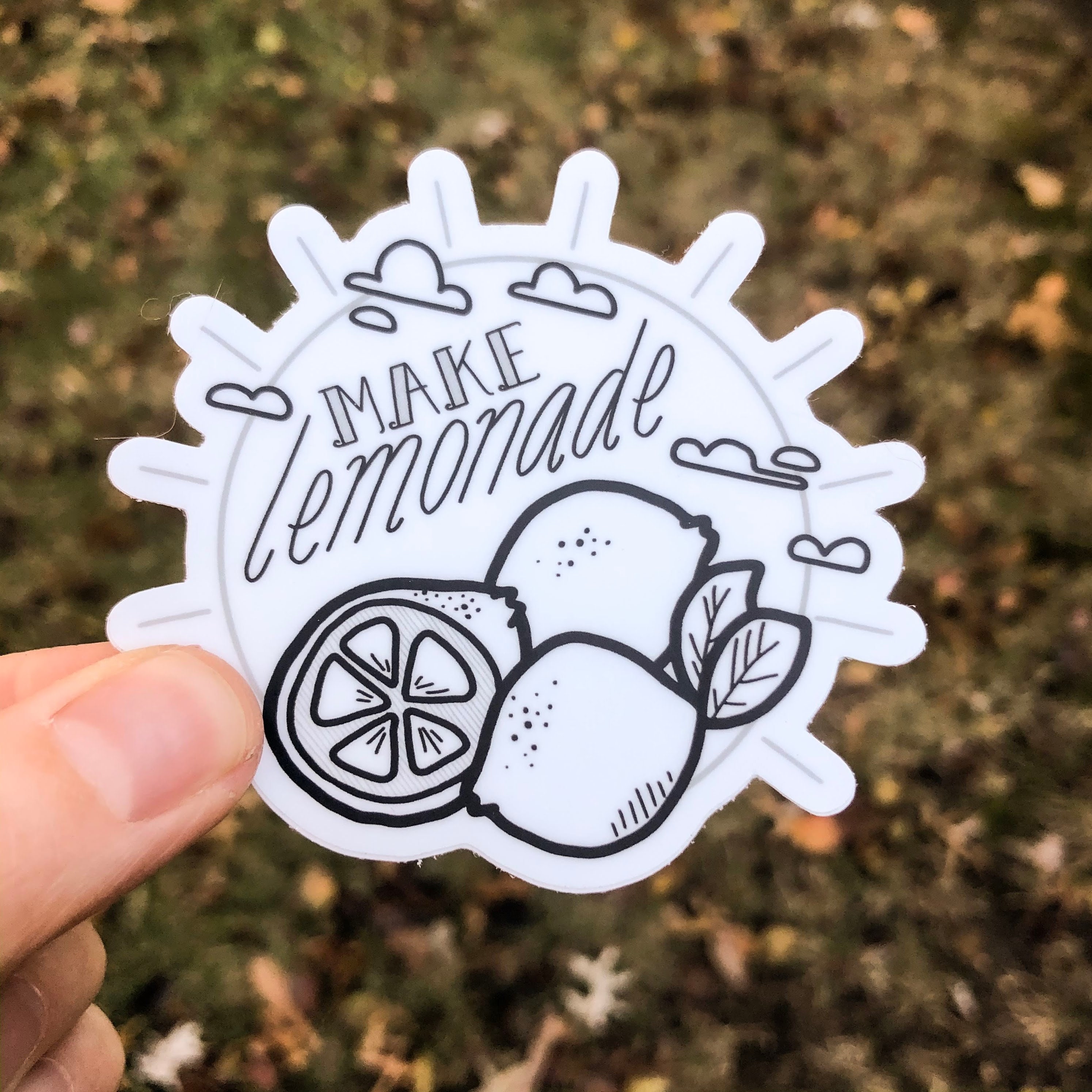 Make Lemonade Sticker | Inspirational Quote, Laptop Decal - Etsy