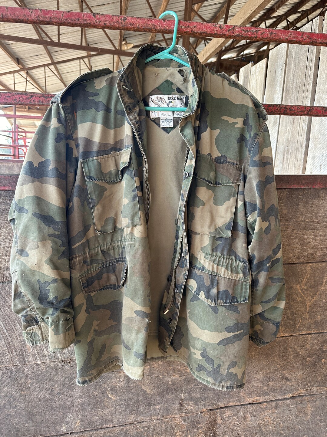 Distressed Camo Coat - Etsy