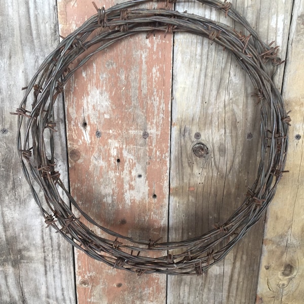 Rusty Barbed Wire - Etsy