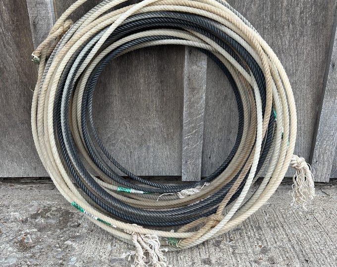 Real Used Cowboy Lariat-lasso Rope-western Decor-farmhouse Decor-rope ...