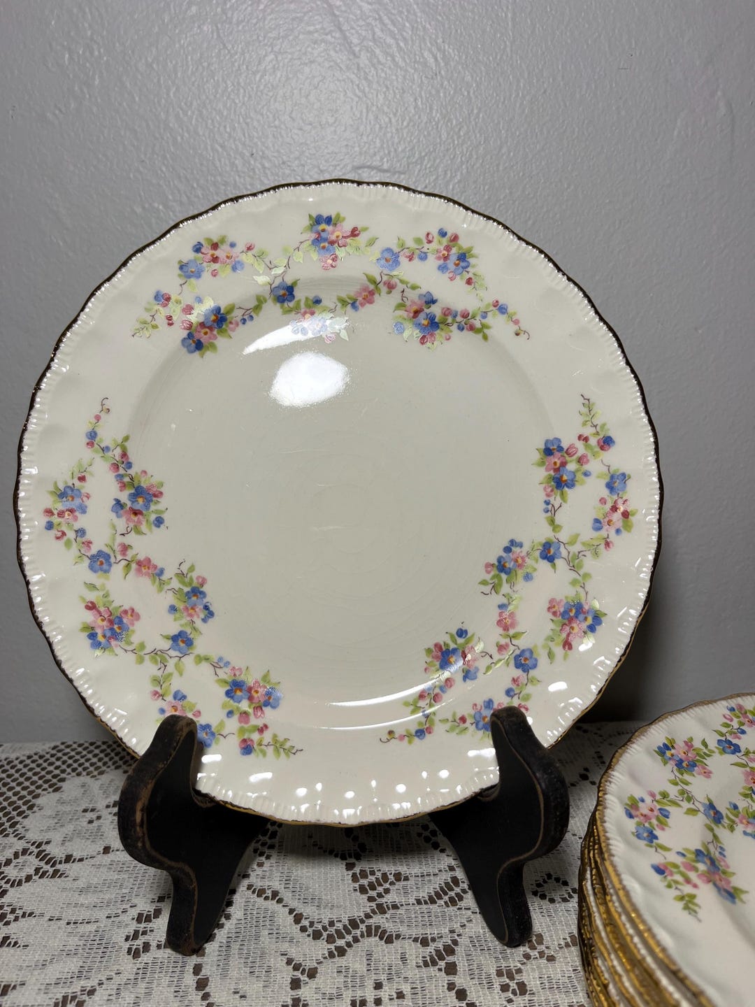 Pope Gosser Blue Bell Dinner Plate 8.25” - Etsy