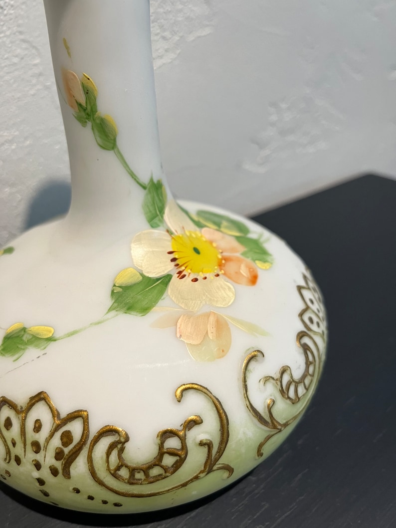 Antique Hand Painted Decanter - Etsy