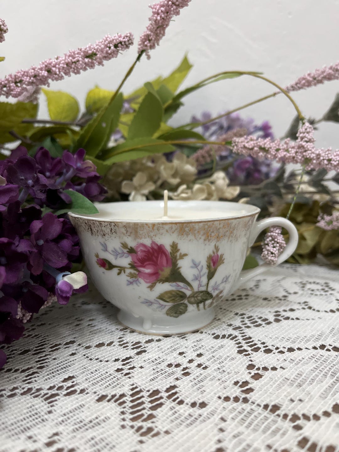 Handcrafted Tea Cup Candle - Etsy