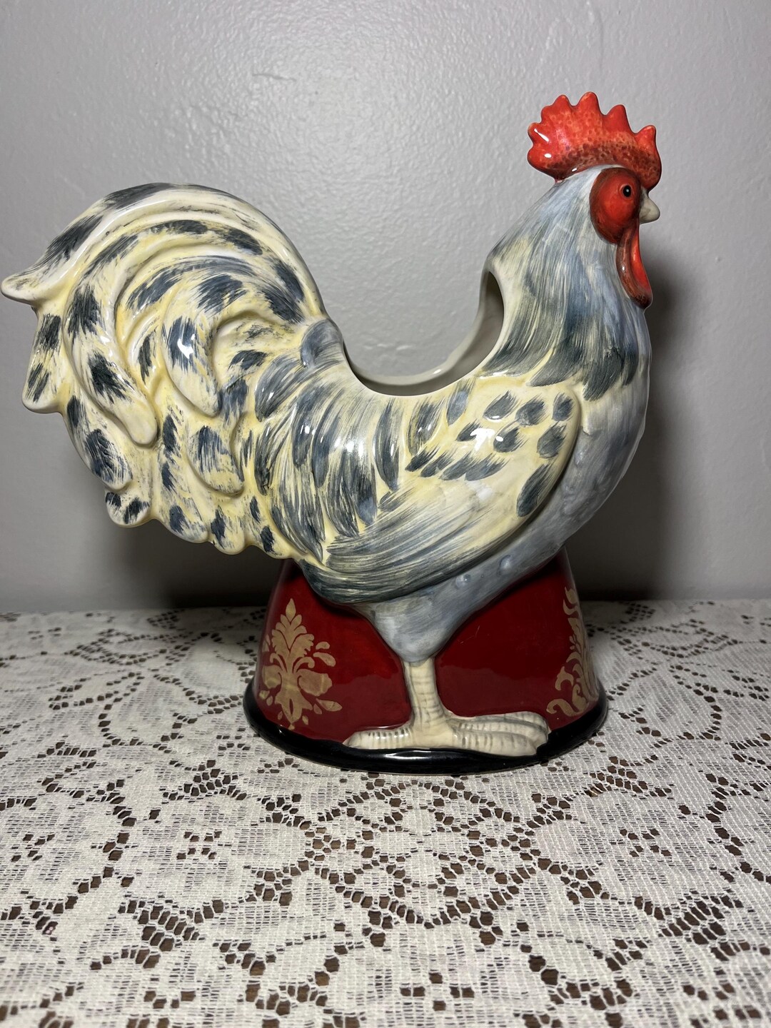 Certified International Susan Winget Avignon Morning Rooster Utensil ...