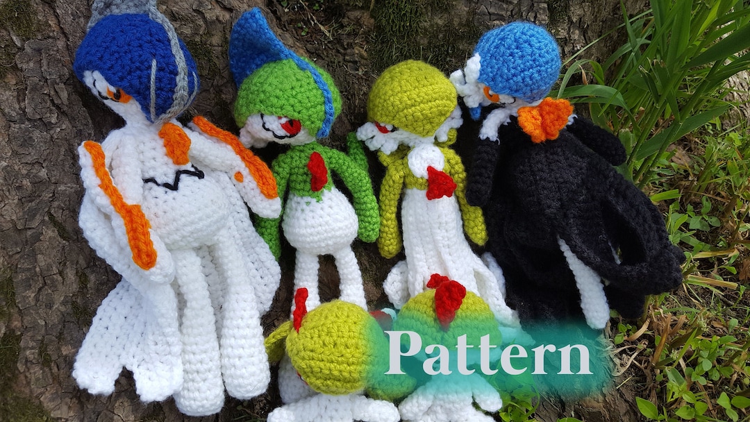 Crochet Pattern Ralts Evolution Line Ralts Kirlia Gardevoir Gallade ...